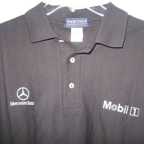 Mercedes Benz | Shirts | Mobil One Racing Mercedesbenz Polo Shirt Mens ...